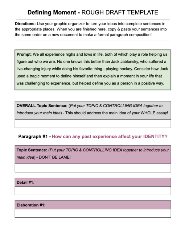 Resources to Support the Writing Process: Brainstorming to Final Draft